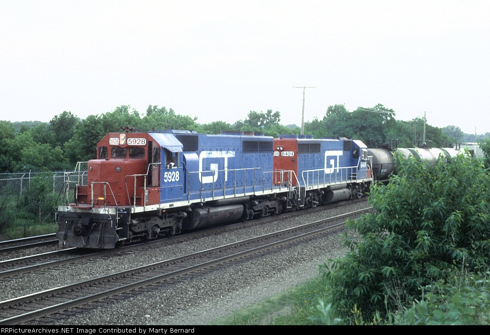 GTW 5928 and 6404At Belmont Ave. on the BN
